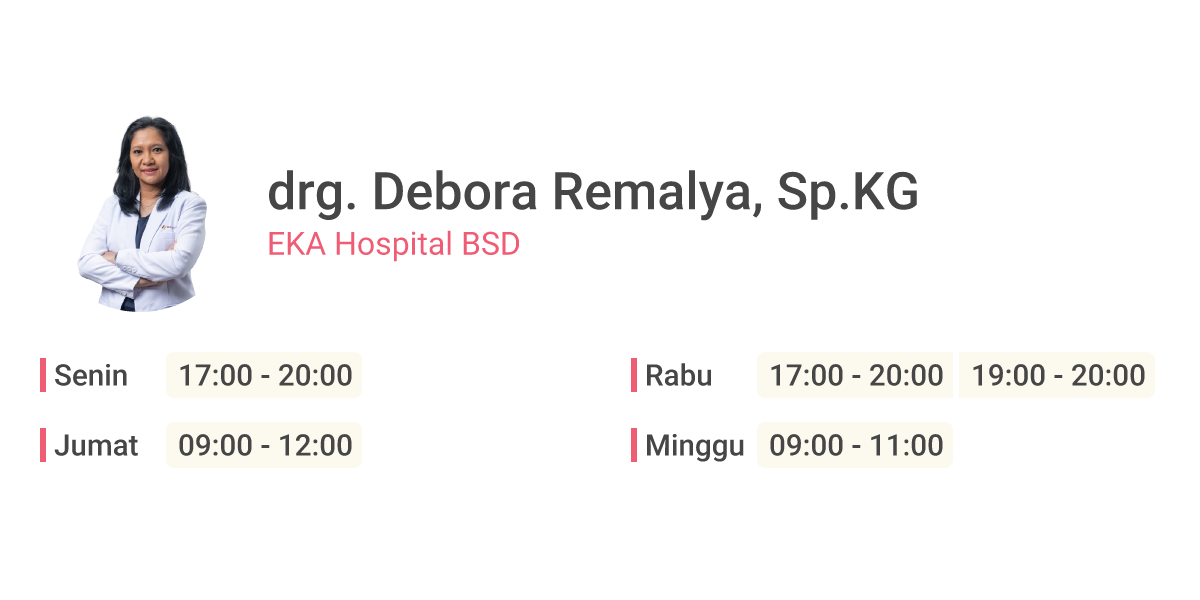 drg. Debora Remalya, Sp.KG drg. Debora Remalya, Sp.KG